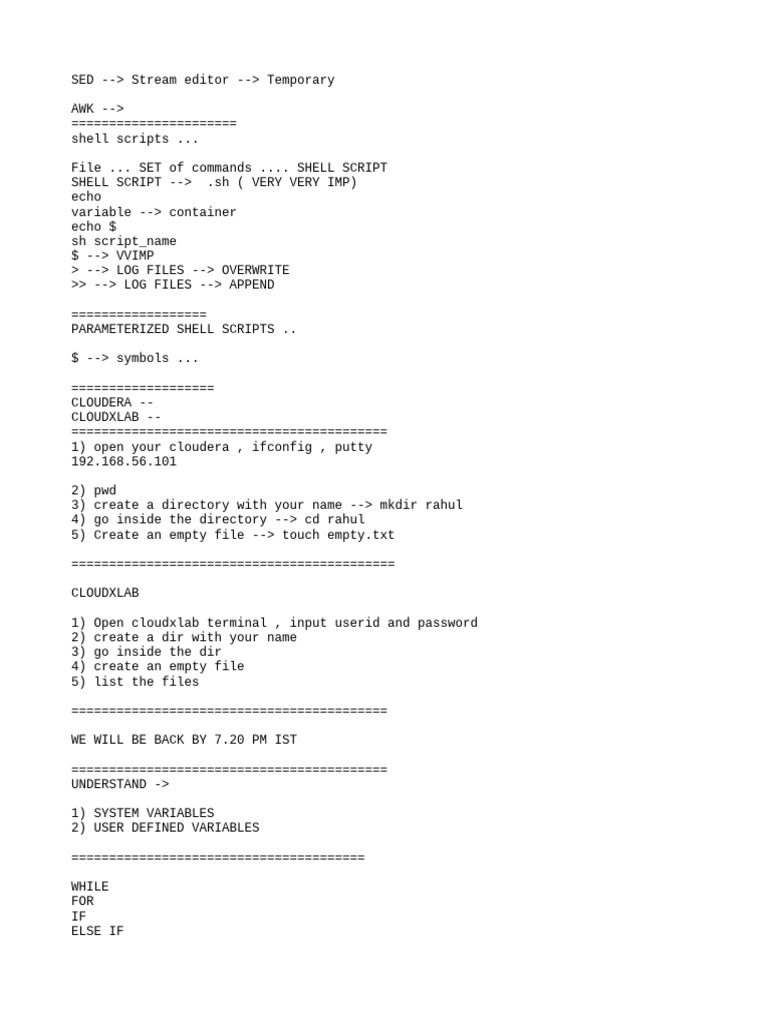 Session7 LinuxCommands | PDF | Teaching Methods & Materials | Technology & Engineering