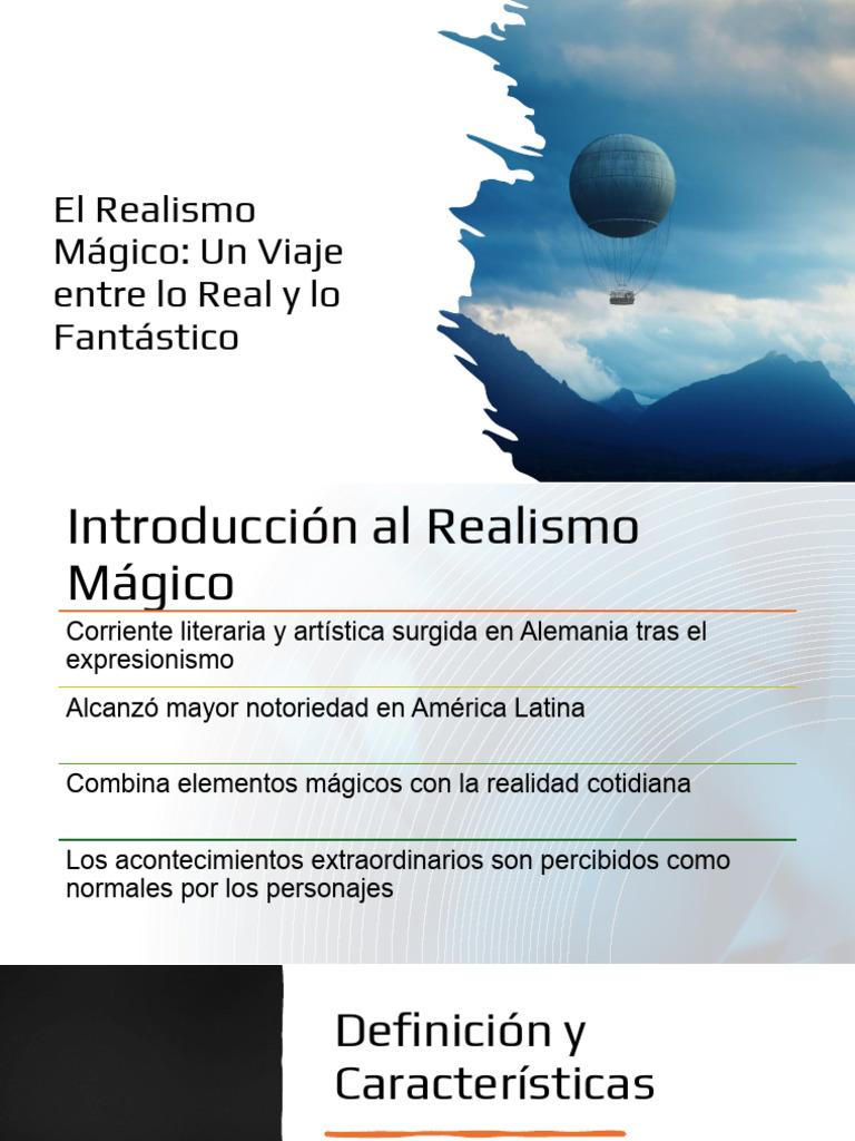 El Realismo Mágico_ Un Viaje entre lo Real y lo Fantástico.pptx | PDF ...