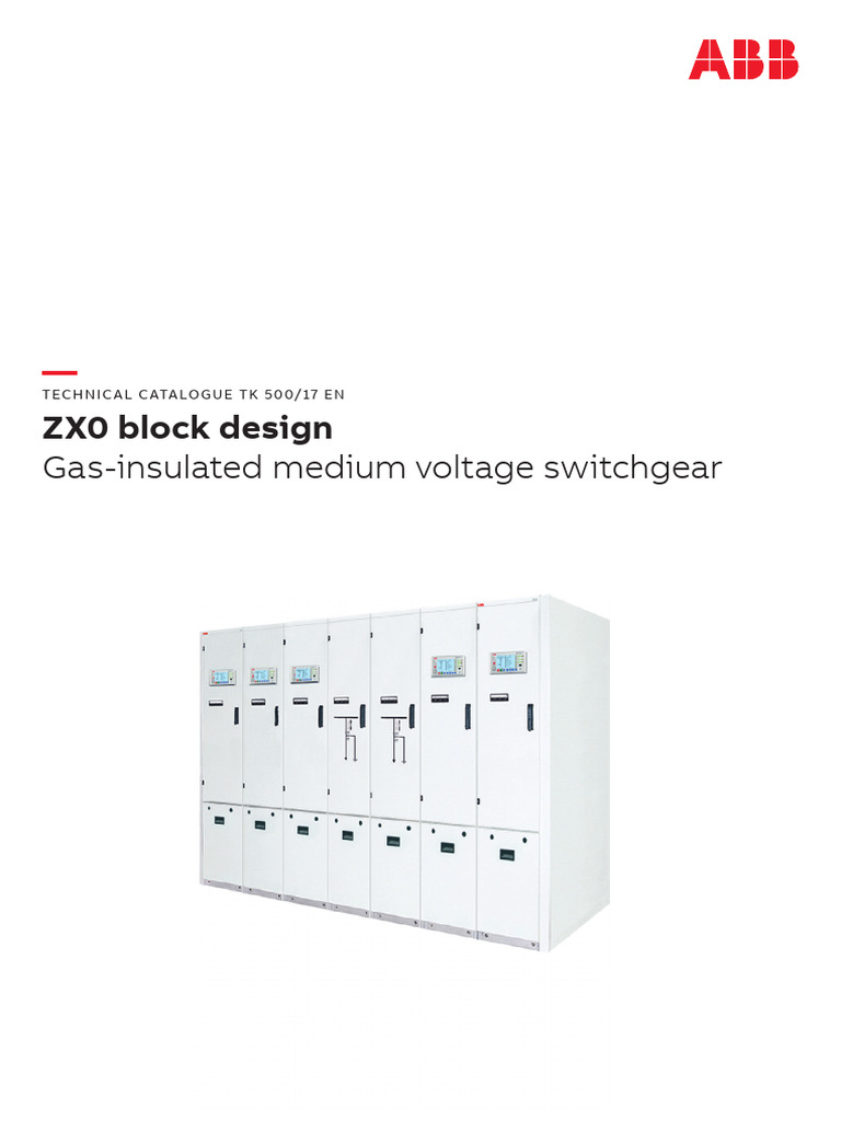 ZX0 Gas-Insulated Switchgear Catalogue | PDF | Fuse (Electrical ...