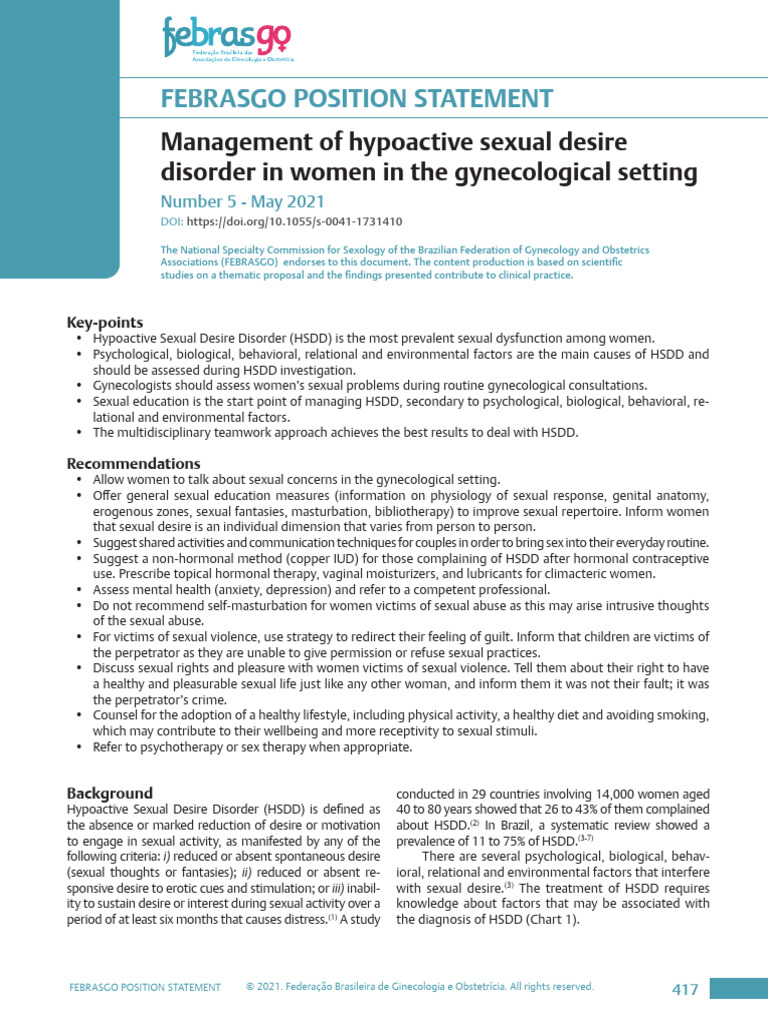 Artigo_5_libido_Management of hypoactive sexual desire disorder in ...