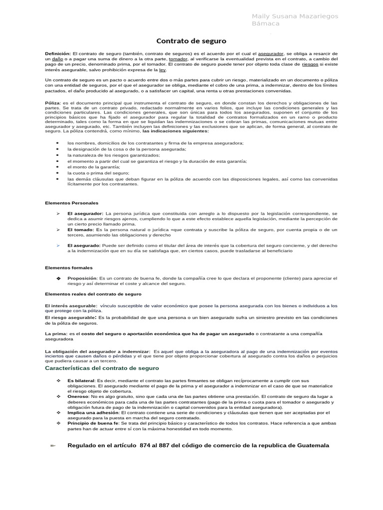 Contrato de Seguro Expo | PDF | Póliza de seguros | Seguro