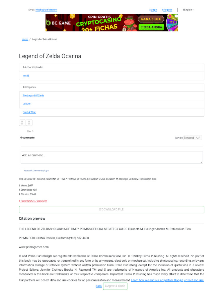 Legend of Zelda Ocarina | PDF | The Legend Of Zelda