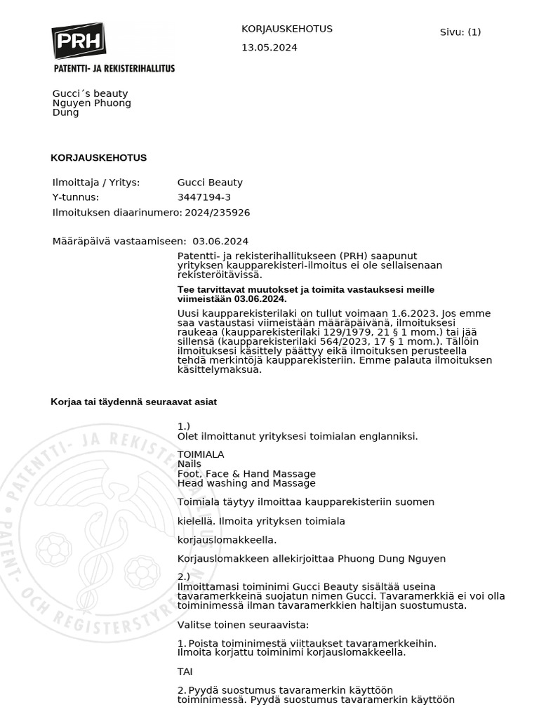 Liite 1 2024 235926 | PDF