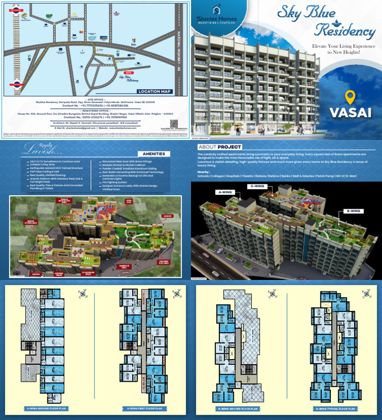 Sky Blue Residency Brochure | PDF | Building Engineering
