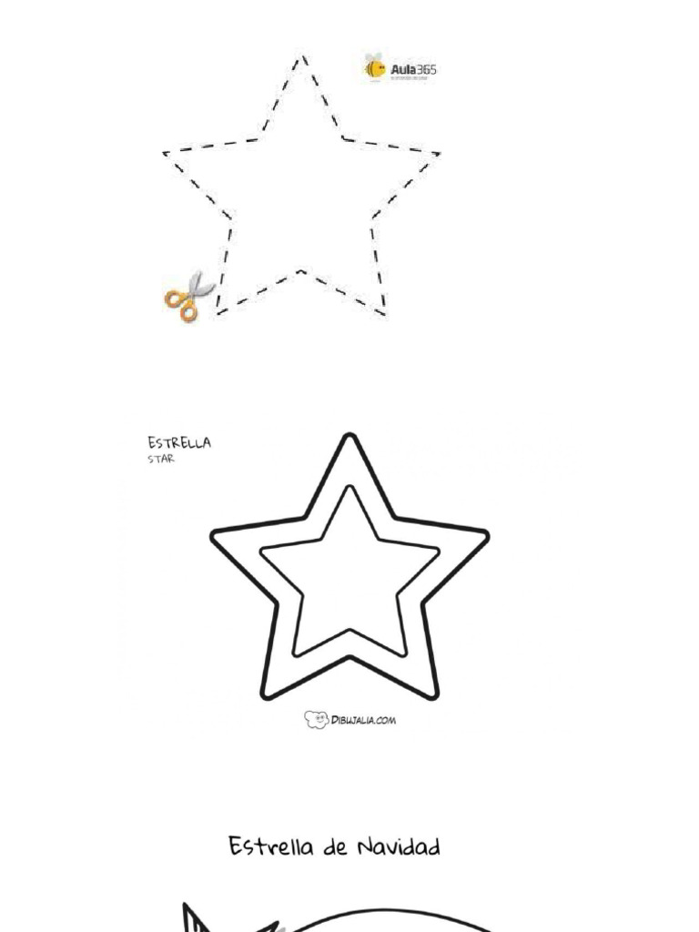 Molde Estrella Navidad | PDF
