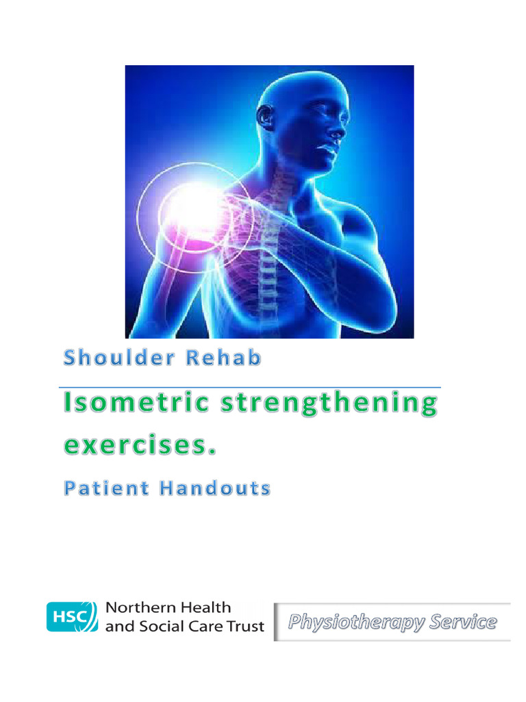Isometric Shoulder Strengthening Exercises | PDF