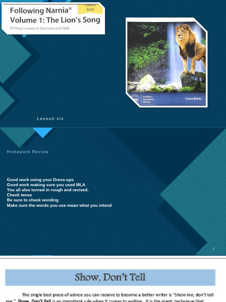 IEW Narnia - Lesson 6 | PDF | Human Communication | Writing