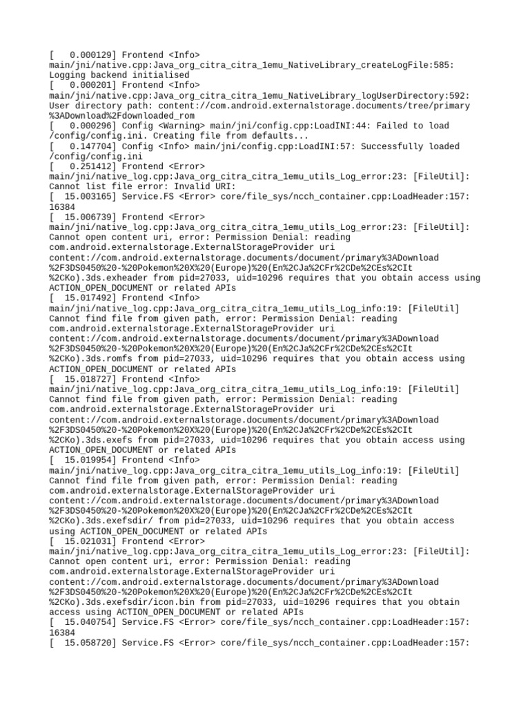 citra_log | PDF | File System | Computing citra_log | PDF | File System | Computing
