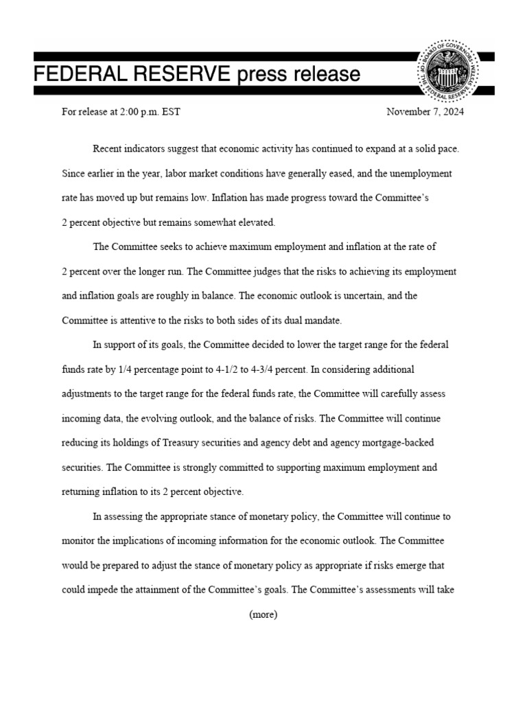 Monetary FED | PDF | Federal Reserve | Inflation