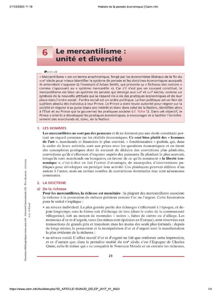 Mercantilisme | PDF