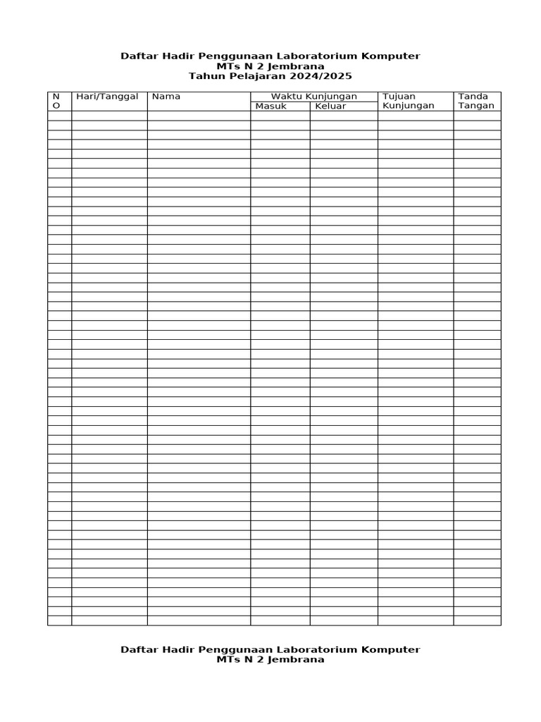 Buku Penggunaan Lab Komputer | PDF