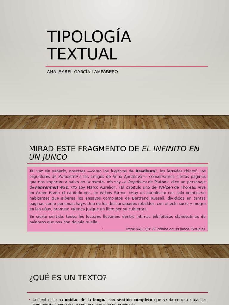 Tipología de Textos: Clasificación y Características | PDF ...