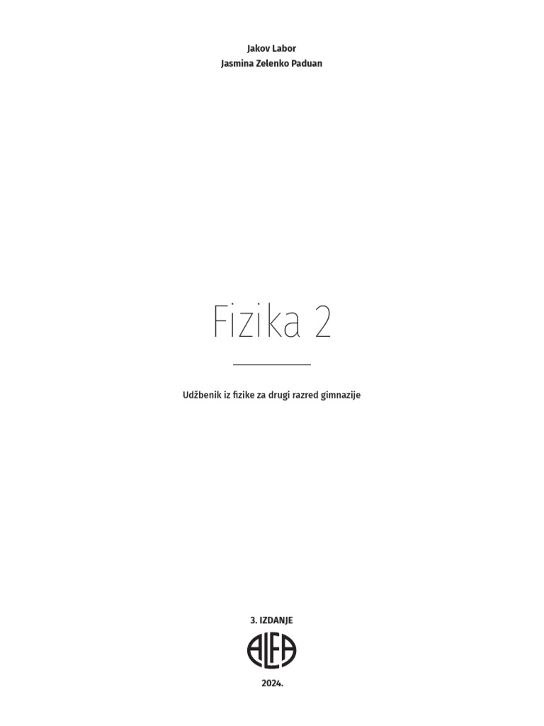 Fizika 2: Jakov Labor Jasmina Zelenko Paduan | PDF