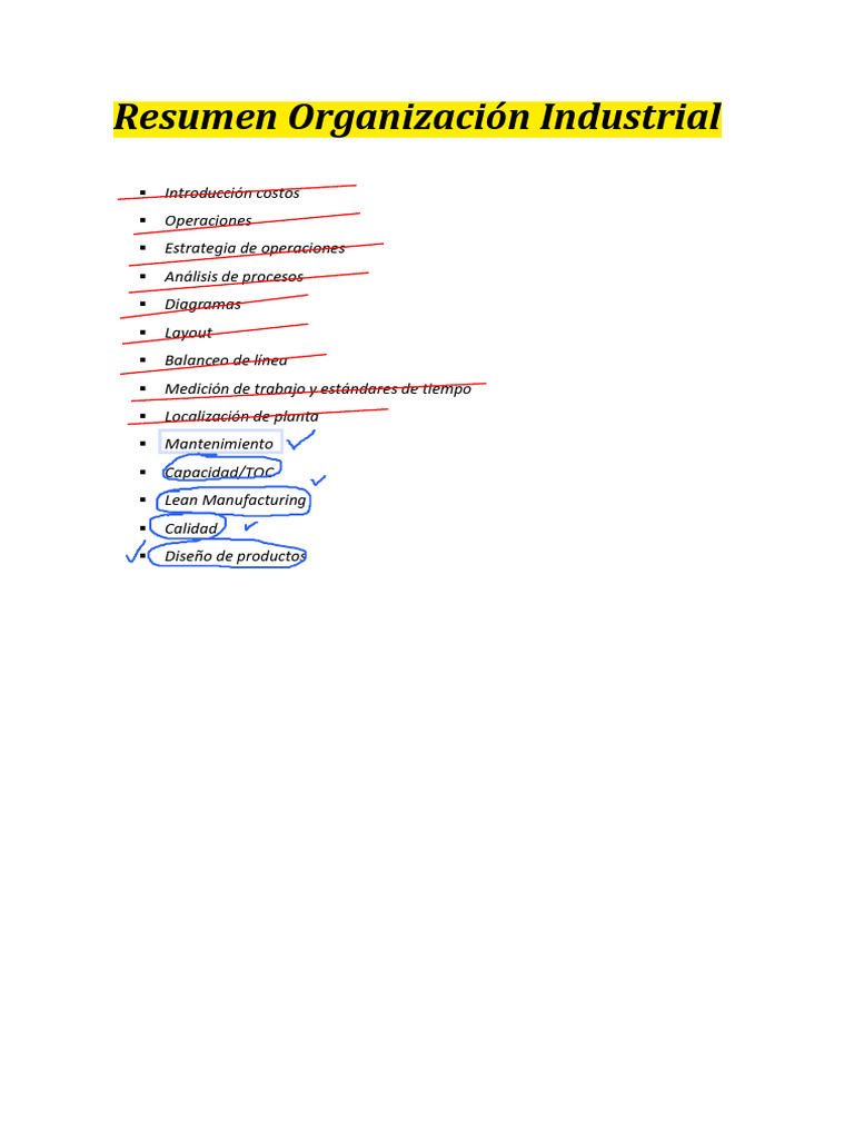 Resumen Externo Orga | PDF | Costo | Business
