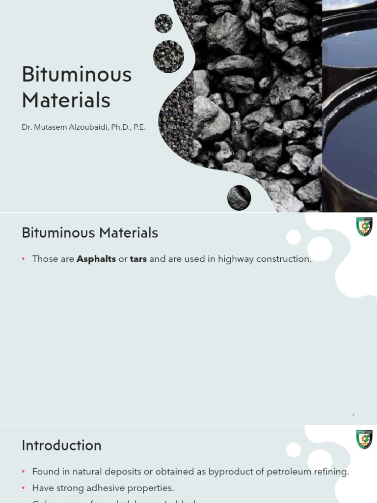 Ch.2 p1 Sources of Asphalt | PDF | Petroleum | Oil Refinery