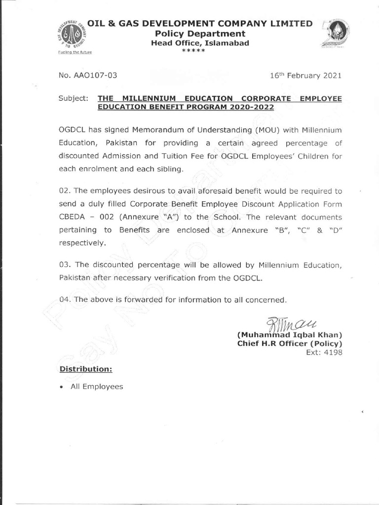 Millennium Education Corporate Employee Education Benefit Program 2020 ...