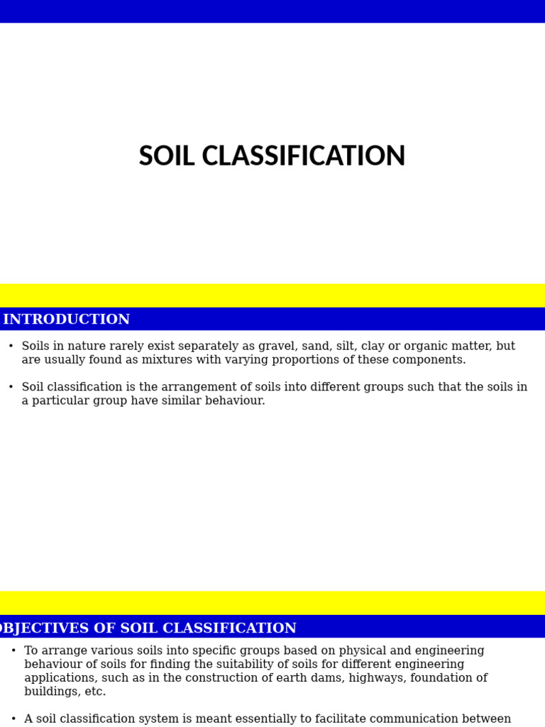 6 Soil Classification | PDF | Soil | Silt
