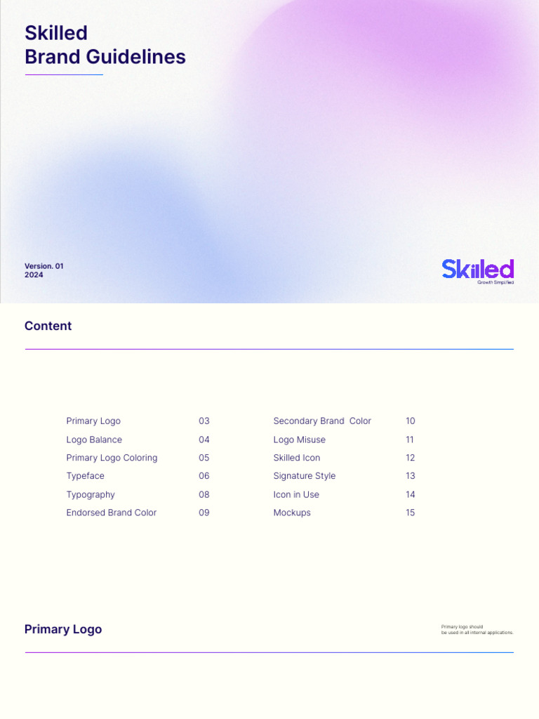 Skilled brand identity and guideline | PDF | Logos | Graphic Design