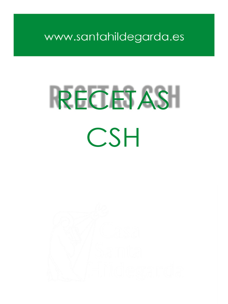 Recetas de Santa Hildegarda | PDF | ensalada | Artritis