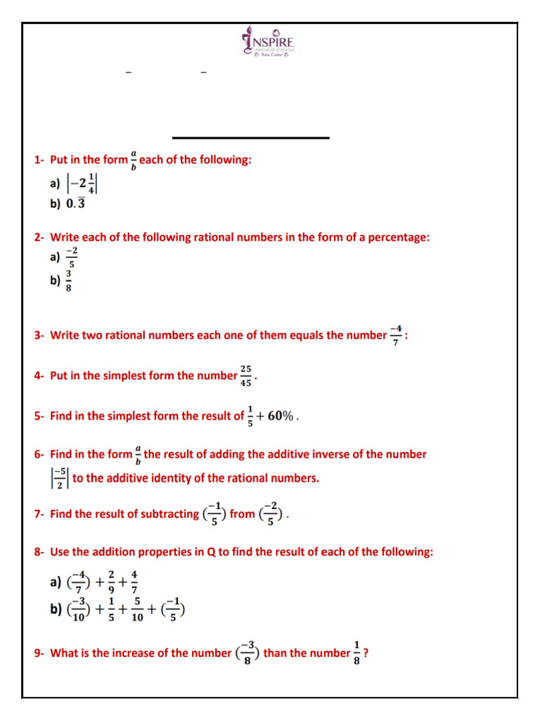 Extra Revision Sheet | PDF