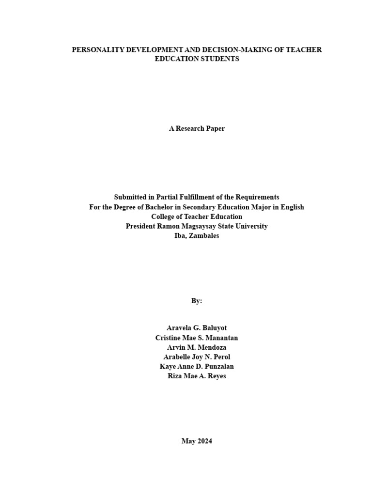 Preliminary Pages For Bookbinding | PDF | Survey Methodology | Methodology