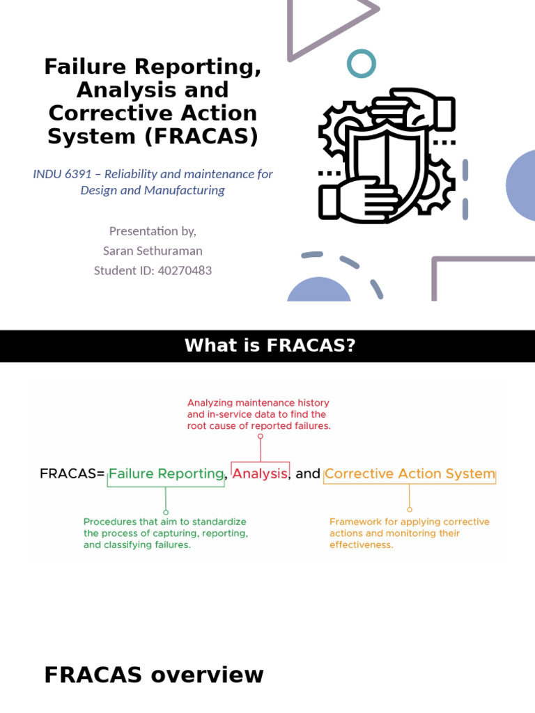 FRACAS: Failure Reporting & Correction | PDF | Reliability Engineering | Systems Thinking