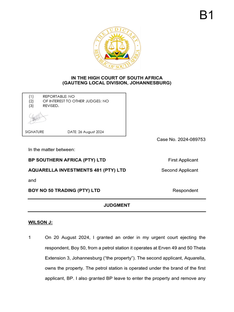 Annex B1 | PDF | Judgment (Law) | Appeal