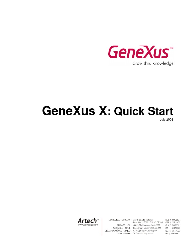En Genexus X Quick Start | PDF | Databases | Data Model