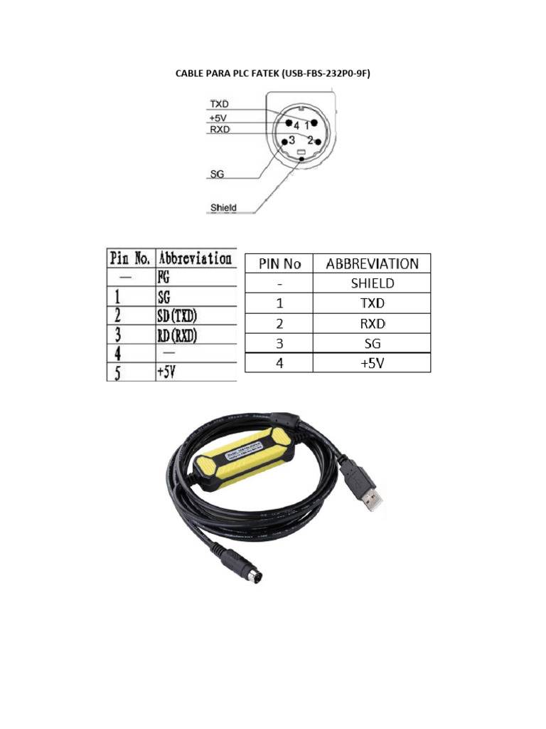 Cable para PLC Fatek | PDF