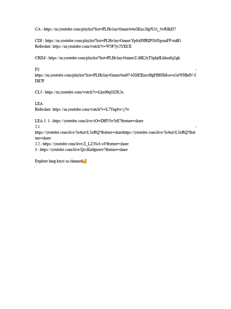 Lecture Videos | PDF