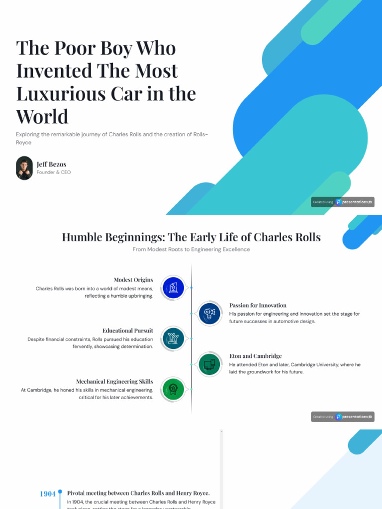 The Poor Boy Who Invented The Most Luxurious Car in The World | PDF