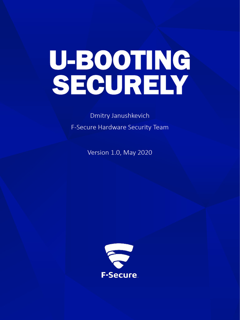 2020 05 U Booting Securely WP Final | PDF | Booting | Command Line Interface
