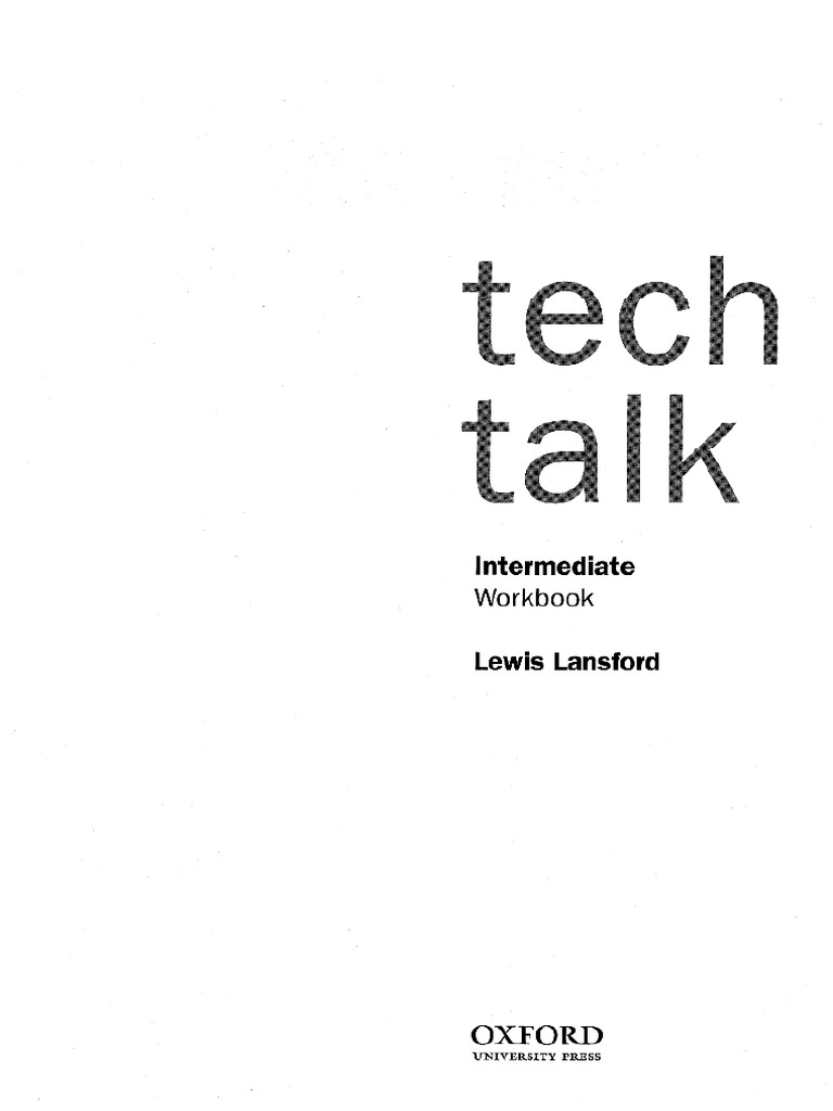 Oxford - Tech Talk Intermediate Workbook | PDF