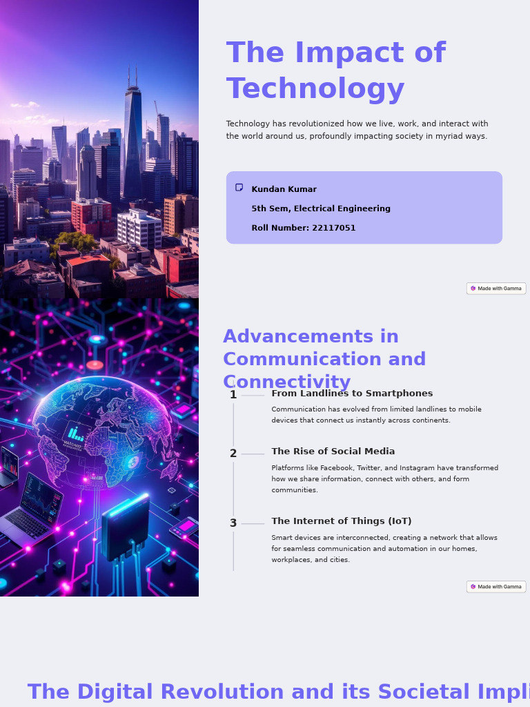 Societal Impact of Technology Insights | PDF | Social Media | Popular ...
