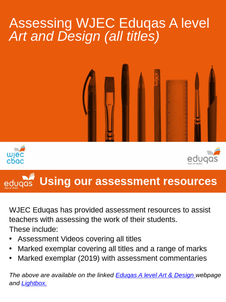 A650qs Eduqas A Level Art and Design How To Mark | PDF | Cognition ...