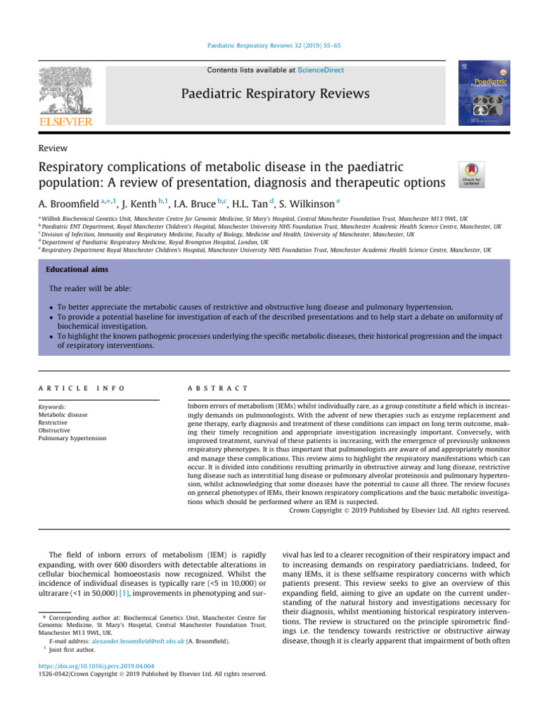 2019 Respiratory-Complications-Of-Metabolic-Disease-In-The-Paed - 2019 ...