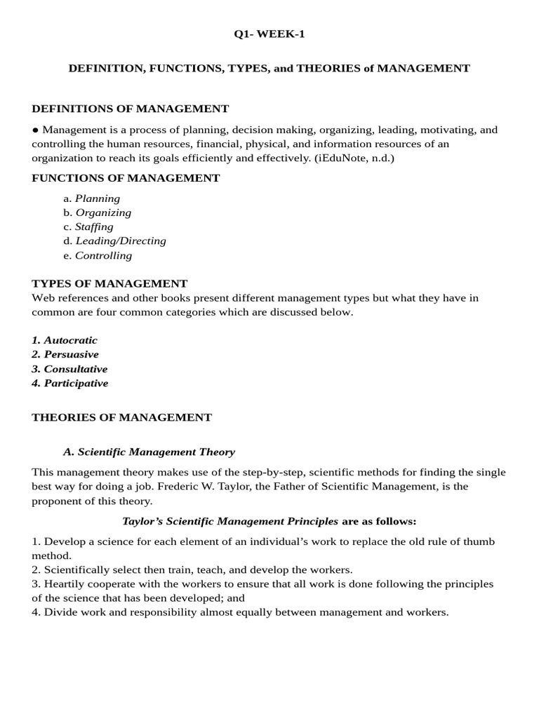 Orgman Quarter 1 Outline | PDF | Economic Development | Business