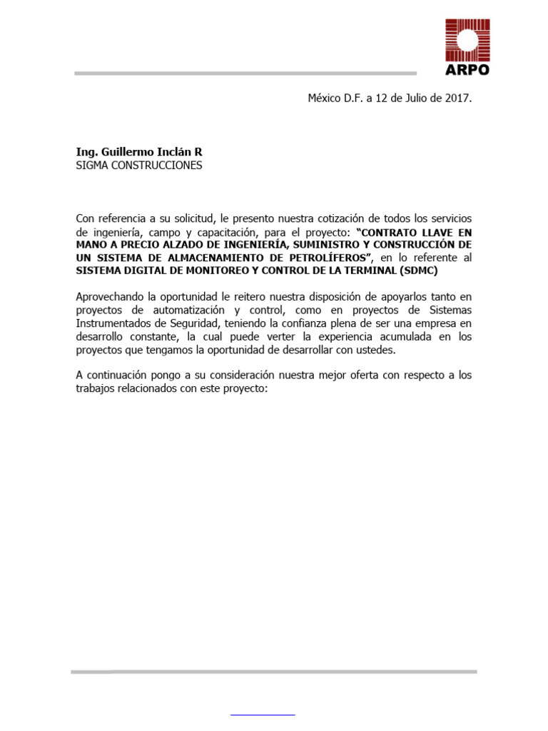 Propuesta Tecnica SDMC | PDF | Controlador lógico programable | Hardware de la computadora