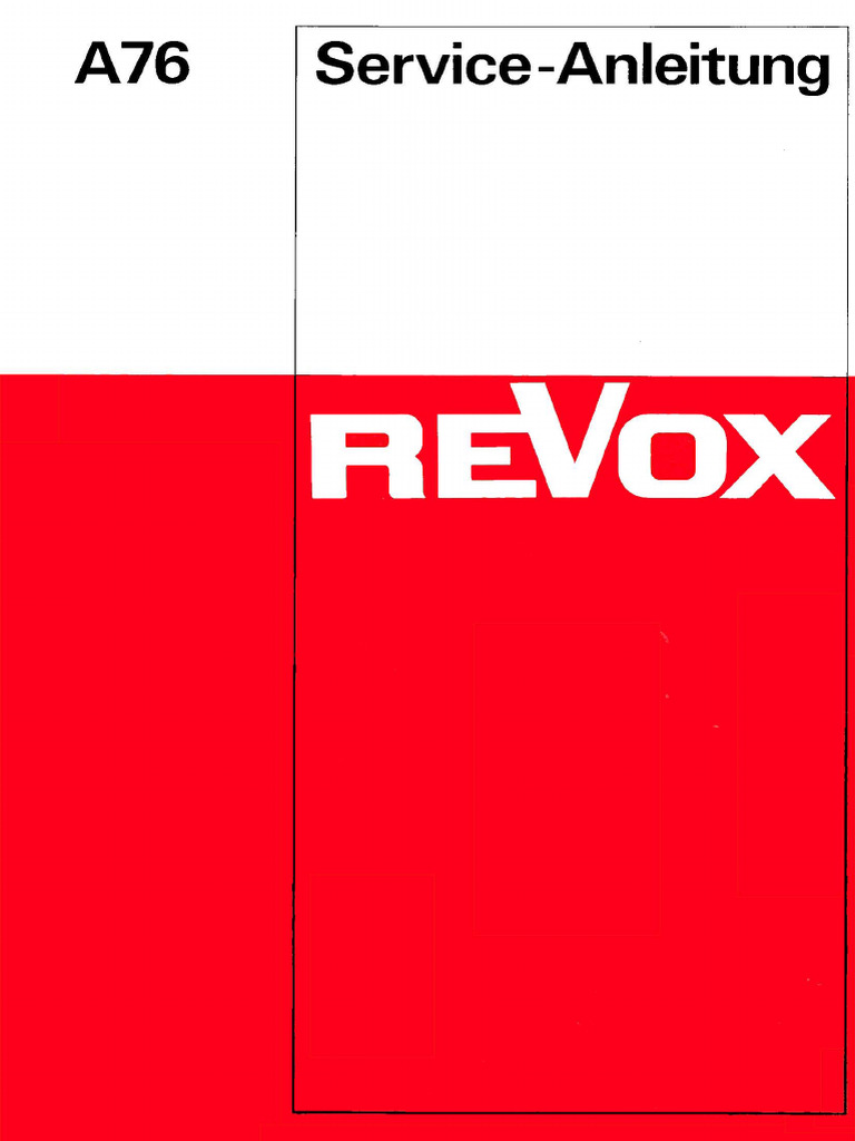 Revox A76 | PDF