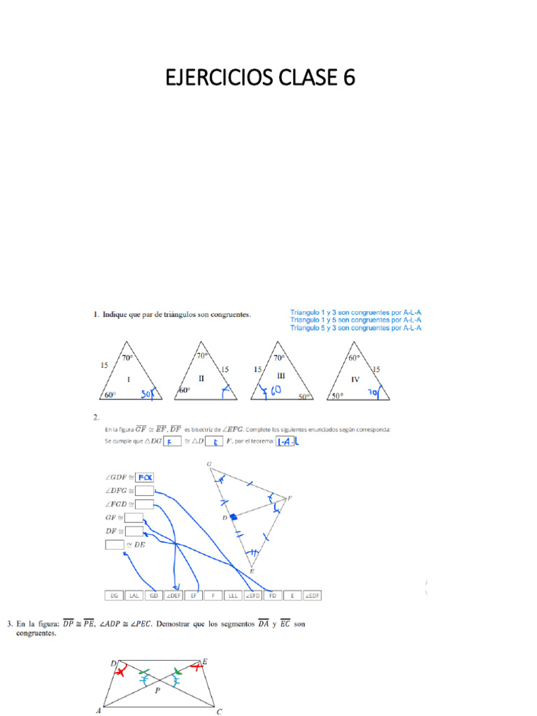 Ejercicios_clase6 | PDF | Triángulo | Geometría euclidiana