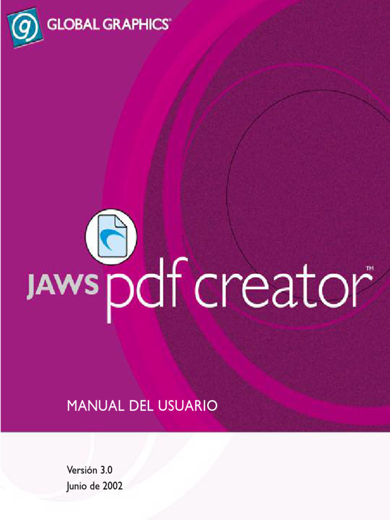 Jaws PDFCreator Es Manual | PDF | Software | Archivo de computadora