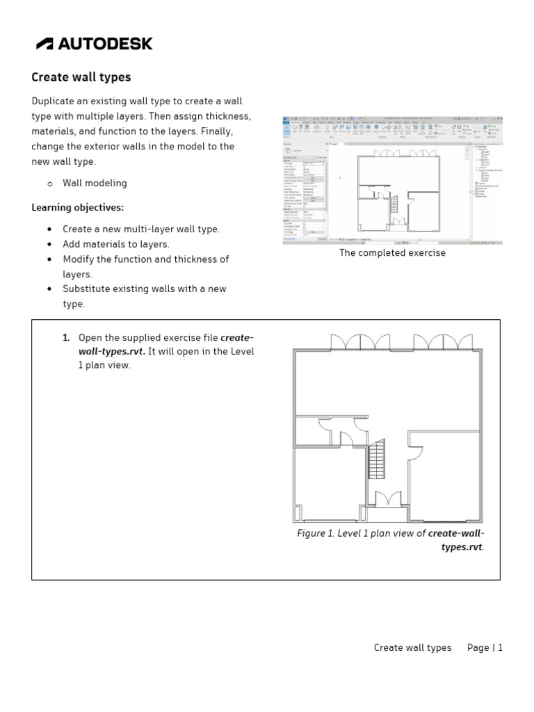 SBS M1 01 Create Wall Types | PDF | Wall | Building Engineering