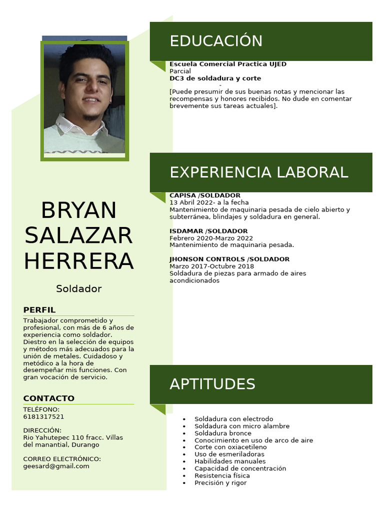 CV Bryan Actual | PDF