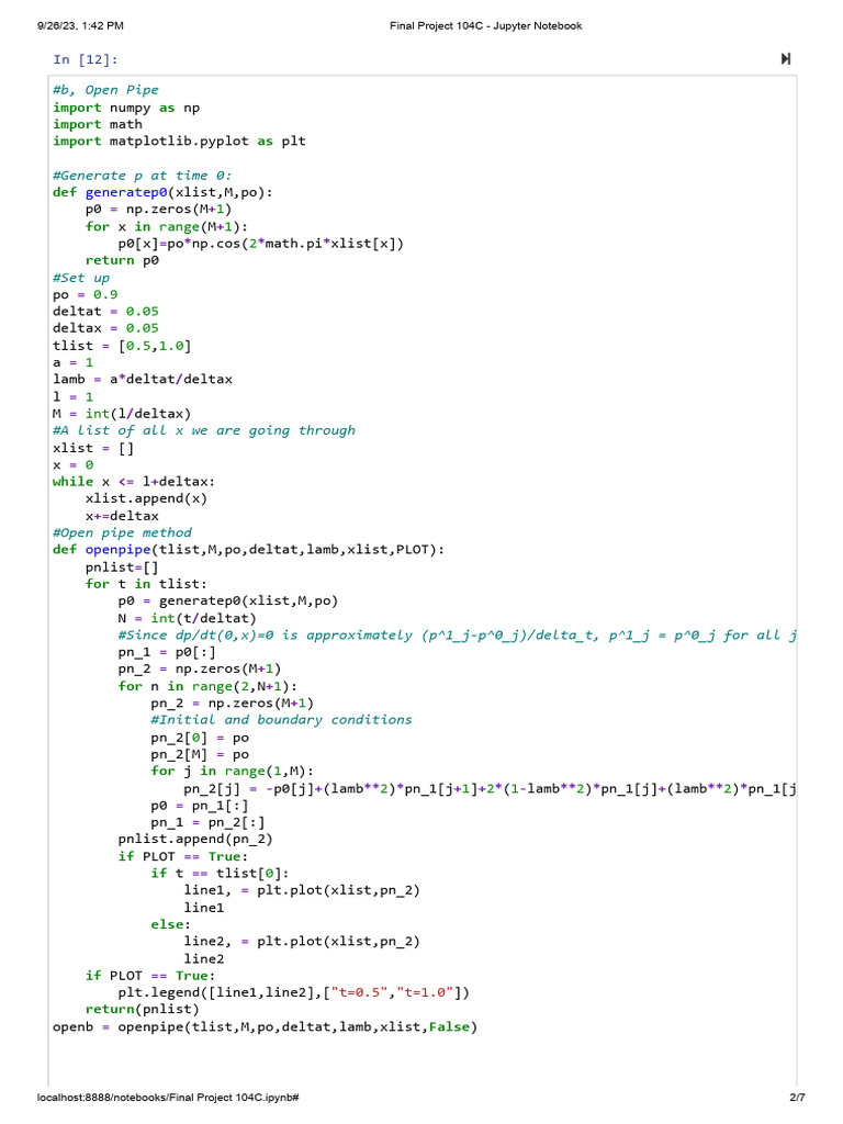 Final Project 104C - Jupyter Notebook | PDF | Teaching Methods & Materials | Science & Mathematics