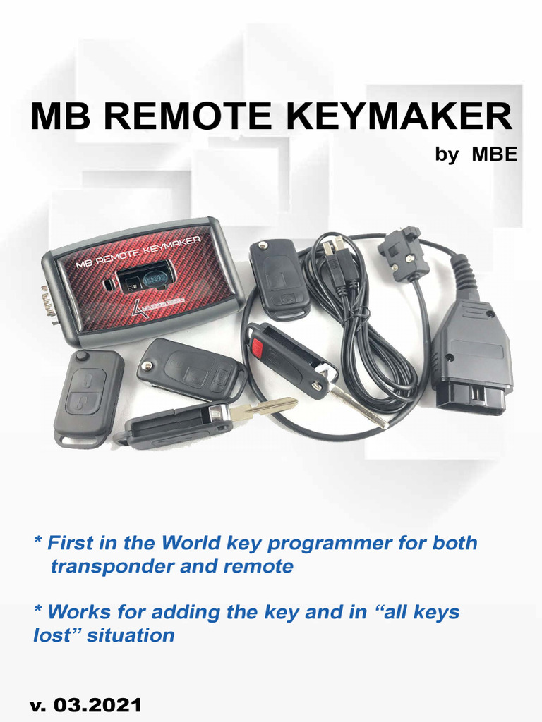 MB Remote Keymaker: by Mbe | PDF