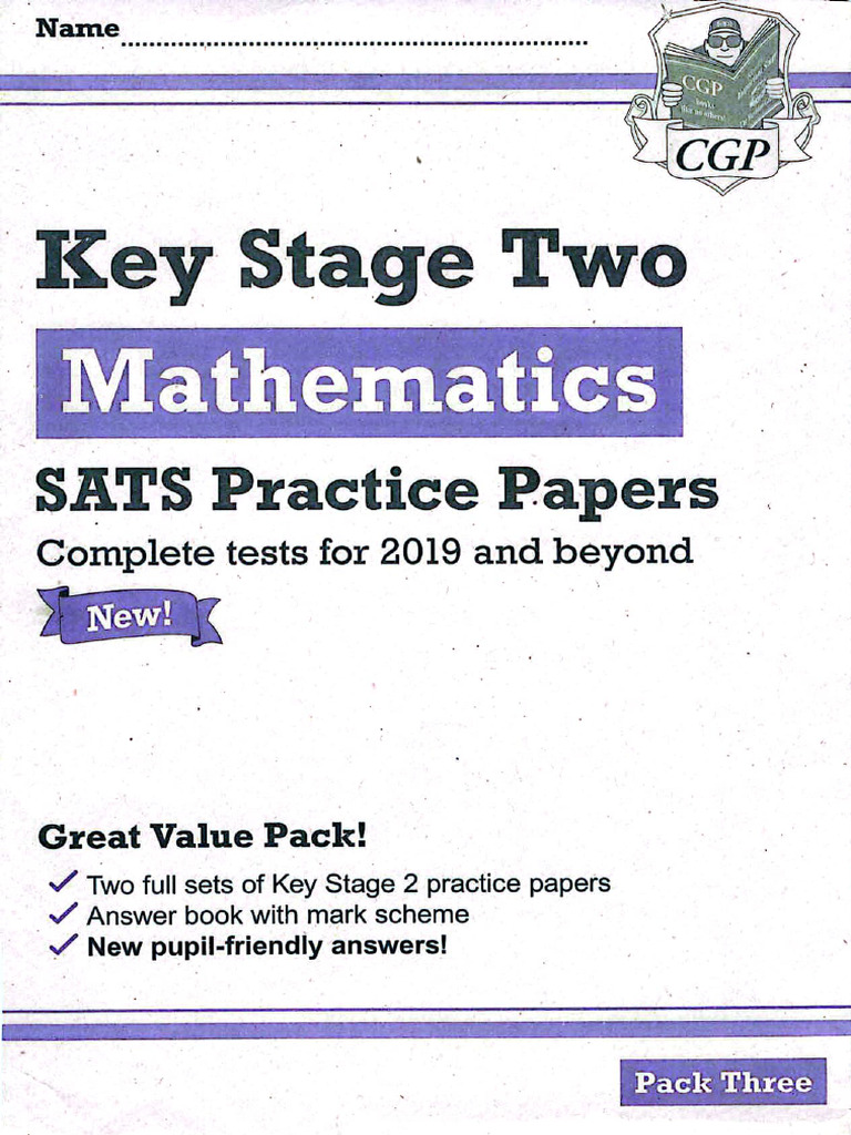CGP SATs Pack 3 (11 Plus Academy Rawalpindi) | PDF