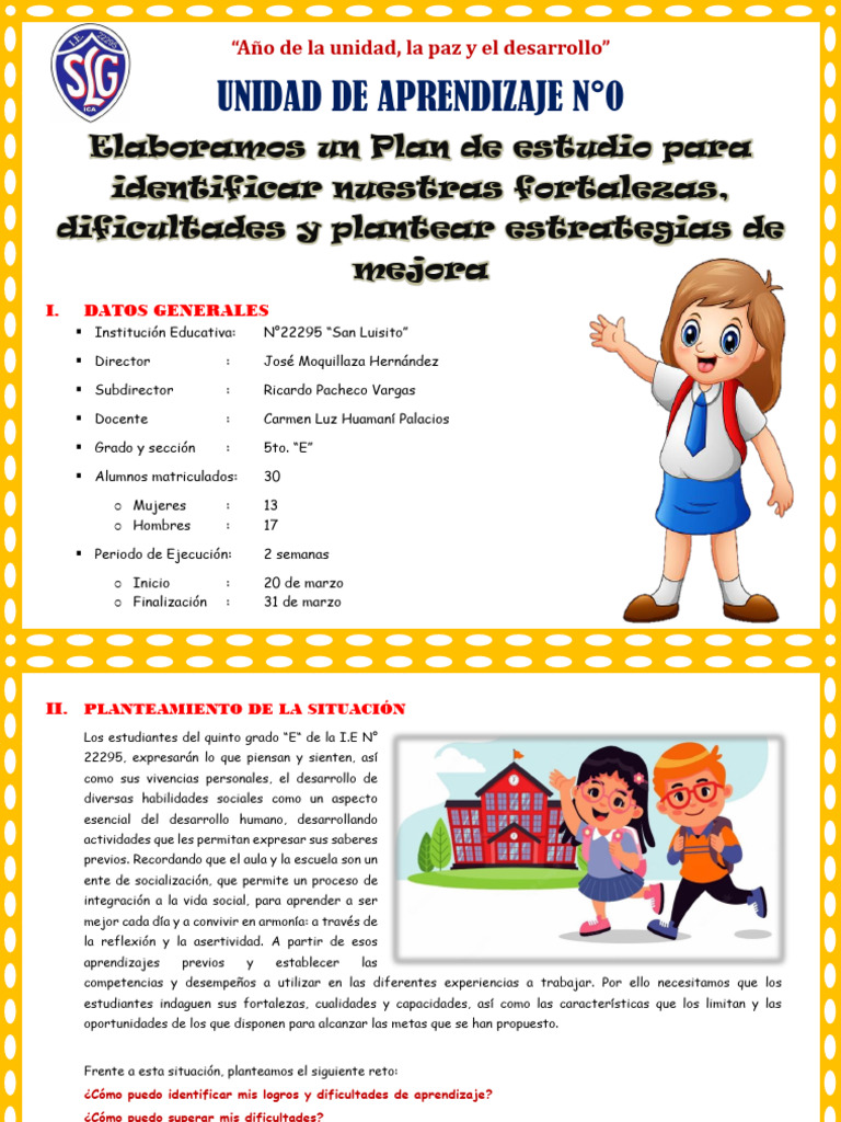 Unidad de Aprendizaje #0 | PDF | Aprendizaje | Números