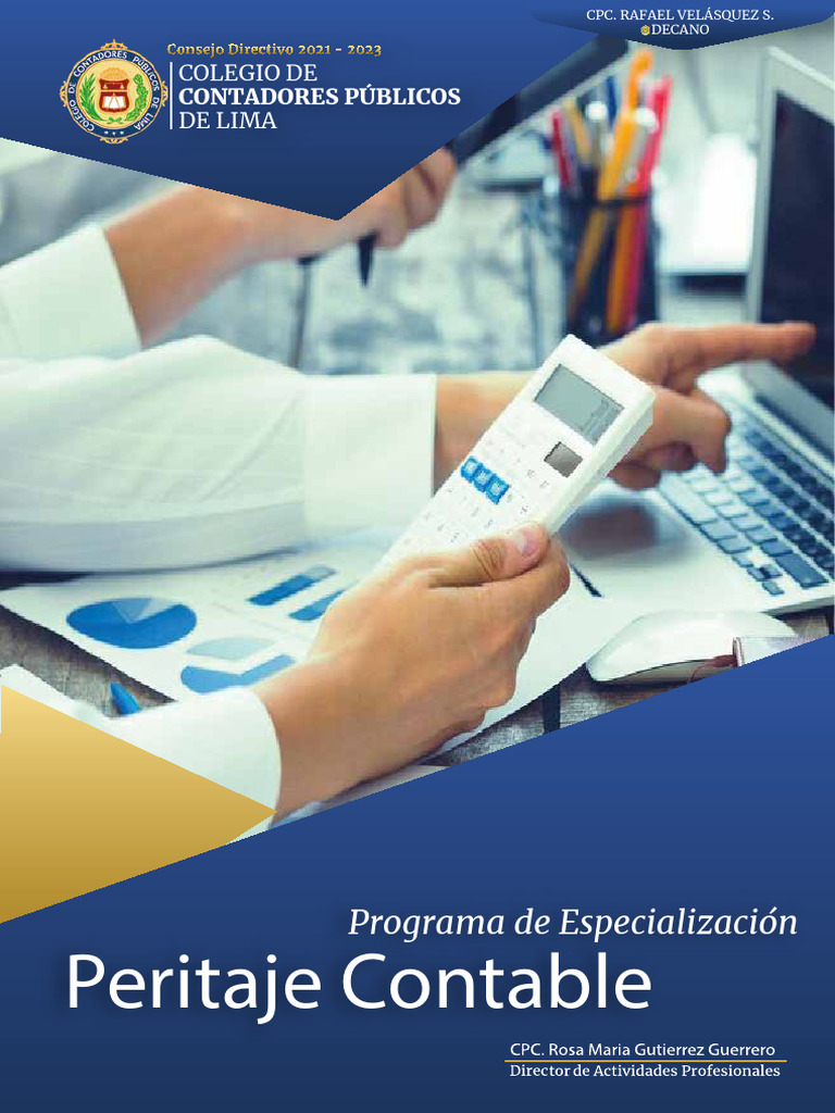 Peritaje Contable Brochure | PDF | Contador | Experto