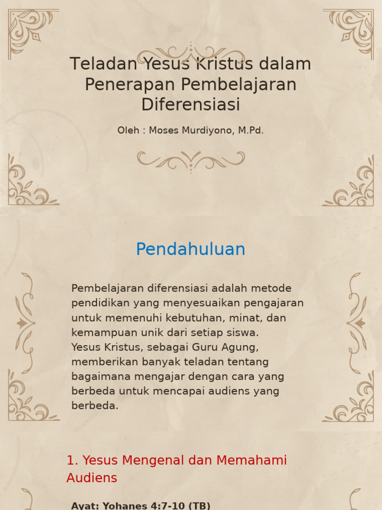 Strategi Dan Metode Pembelajaran Diferensiasi Dalam PAK | PDF | Karier ...