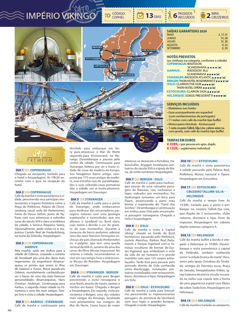 Roteiro: Bergen a Helsinque em 13 dias | PDF | Oslo